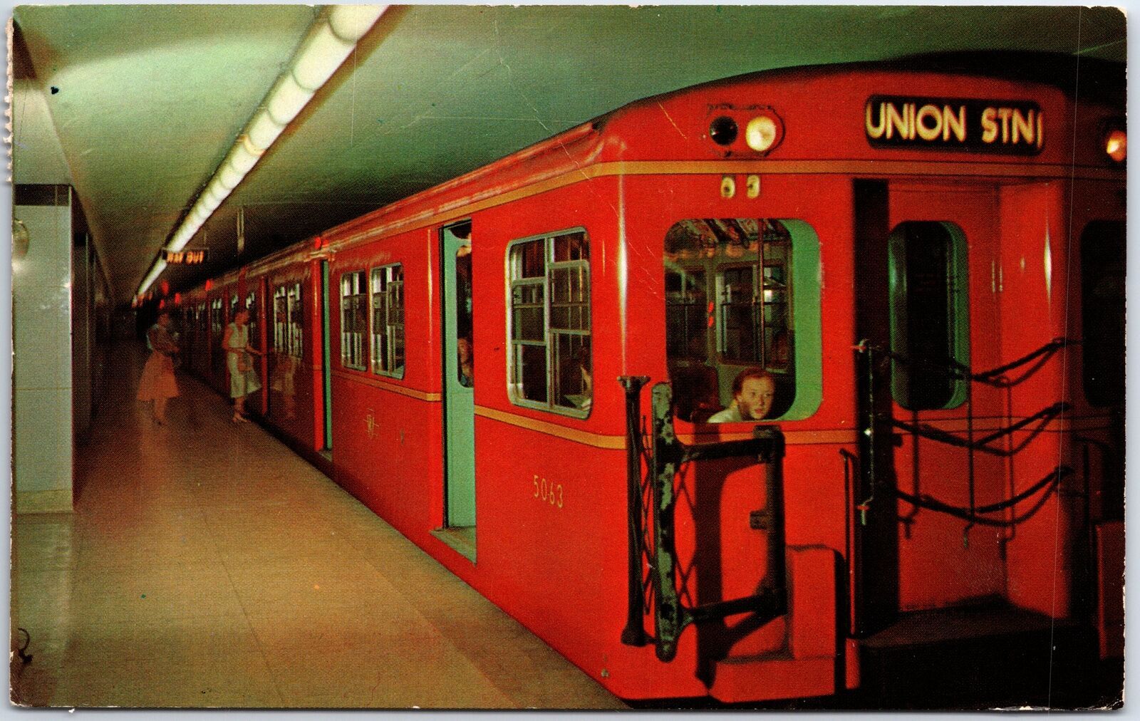 Vintage Postcard 1960s Union Station Subway Line in Toronto Canada Rare ...