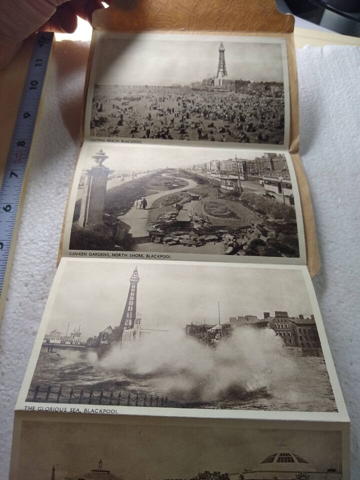 M-301365 Views Folder Real Photogravure Letter Card of Blackpool 1 ...