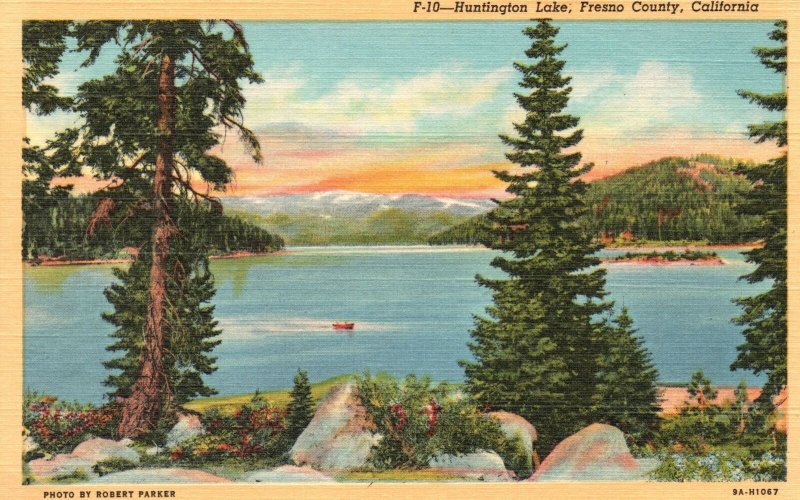 Vintage Postcard 1930's Huntington Lake Fresno County California ...