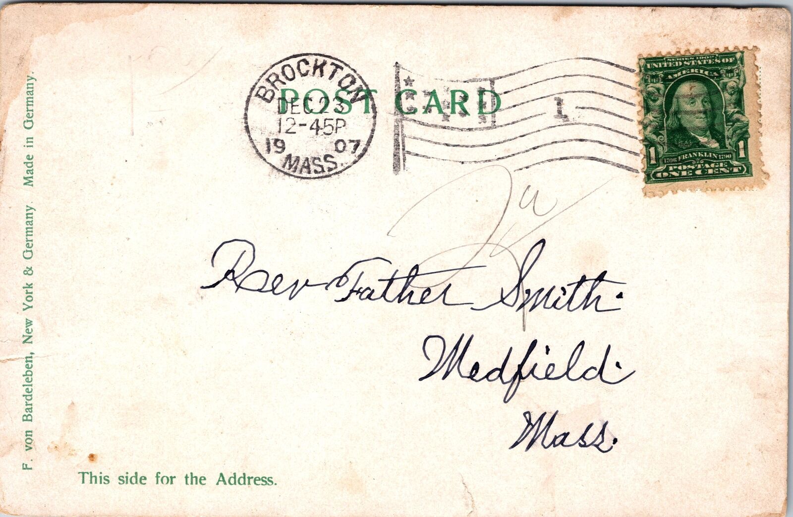 Vintage Postcard Pathway to the Taney Anglican Church at Dundrum ...