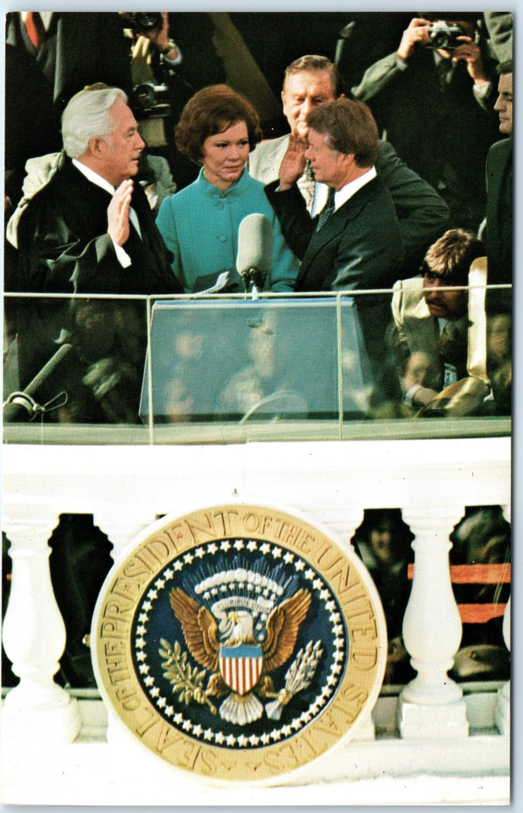 Jan 20 1977 President Jimmy Carter Inauguration Sworn Warren Burger ...