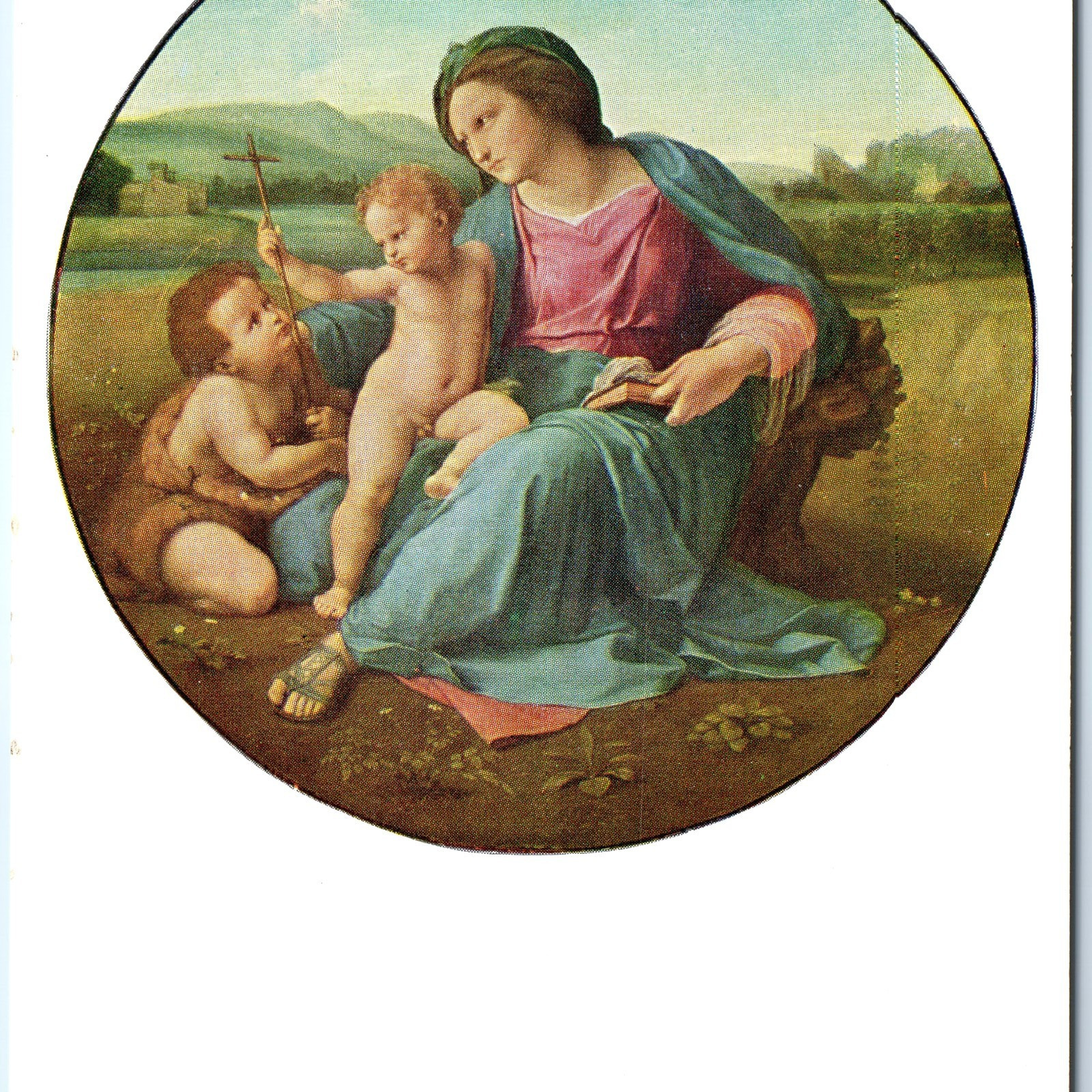c1940s Washington DC Alba Madonna Raphael National Gallery Art Litho ...