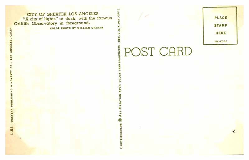 Postcard BUILDING SCENE Los Angeles California CA AU3759 | United ...