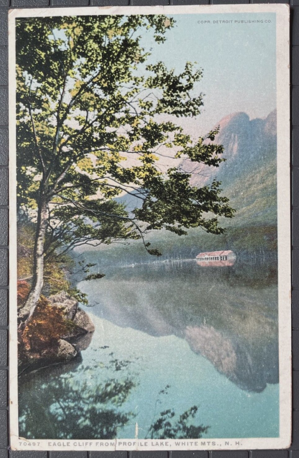 Vintage Postcard 1916 Eagle Cliff from Profile Lake White Mountains NH ...