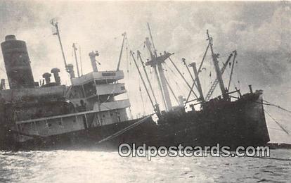 SS Guam Bear Stricken Freighter of Pacific Far East Lines Ship Postcard ...