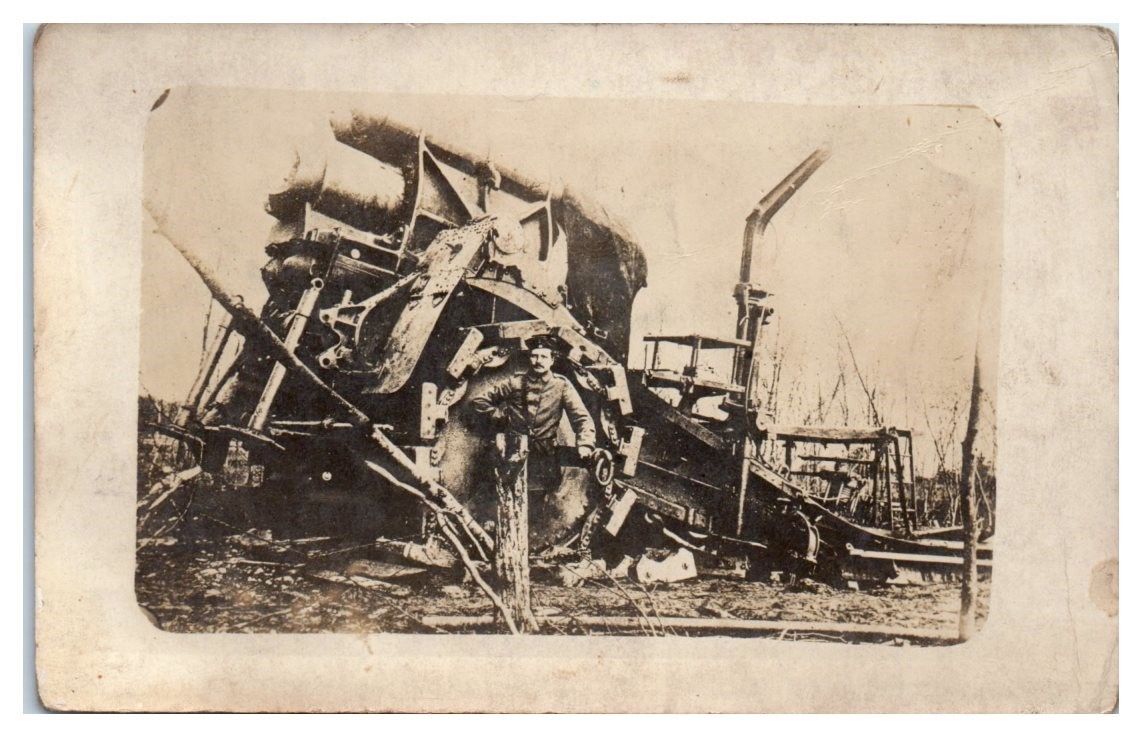 RPPC WWI German Soldier, Big Bertha Howitzer Tracked Artillery Postcard ...