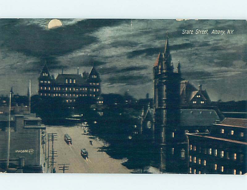 Divided-Back STREET SCENE Albany New York NY W2217 | United States ...