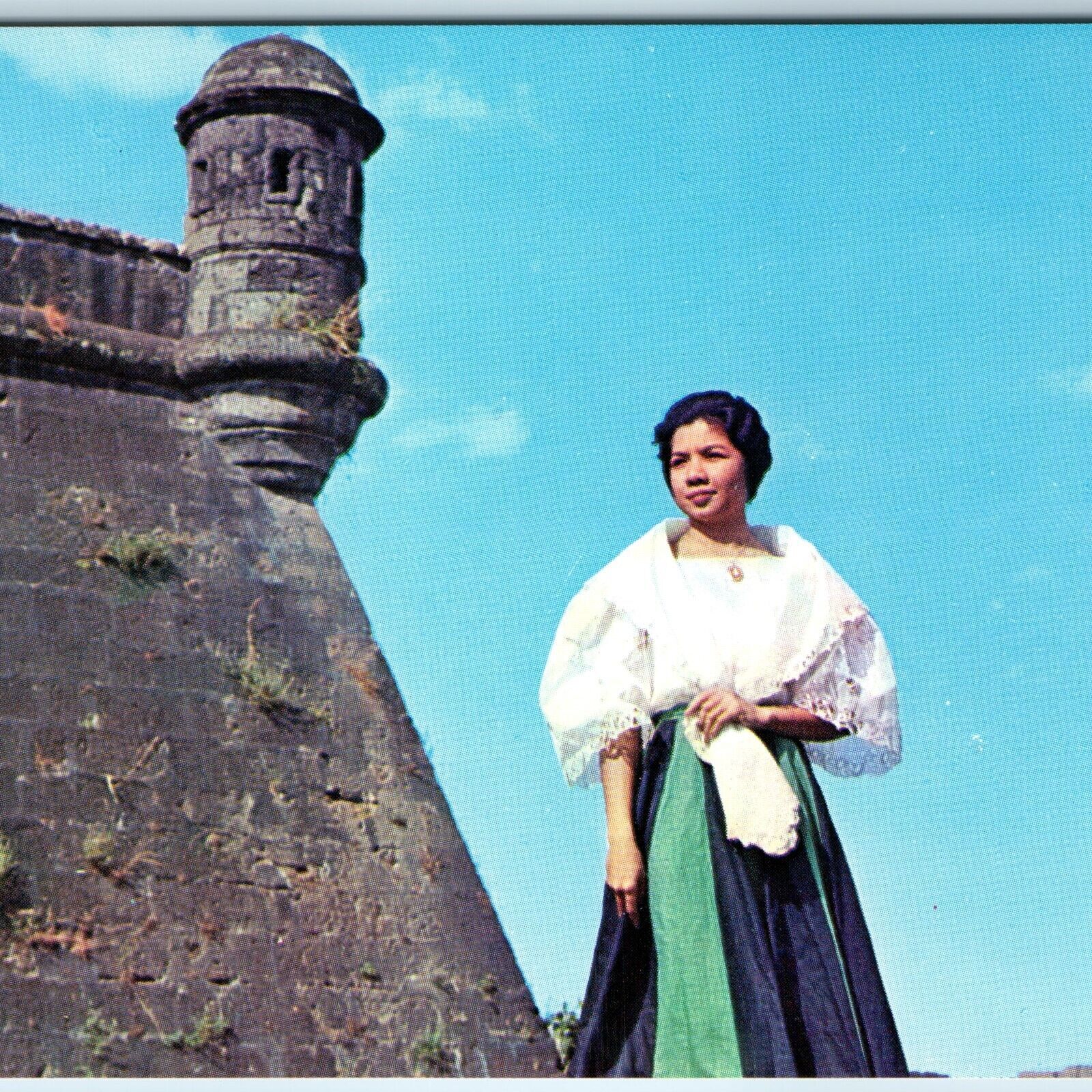 c1960s Intermuros, Manila PI Ancient Spanish Star Fort Filipina Maria ...