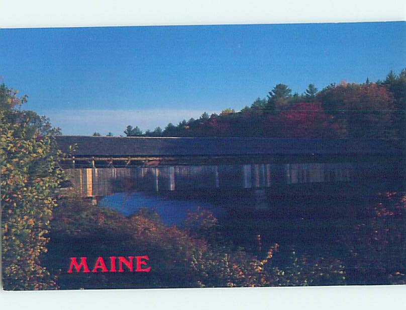Unused 1980's COVERED BRIDGE Porter Maine ME H7614 | United States ...
