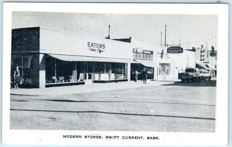 SWIFT CURRENT, Saskatchewan Canada MODERN STORE Street Scene 1951 ...