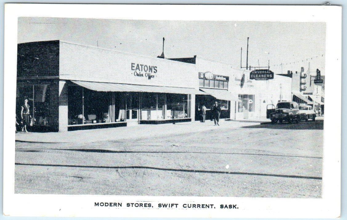 SWIFT CURRENT, Saskatchewan Canada MODERN STORE Street Scene 1951 ...
