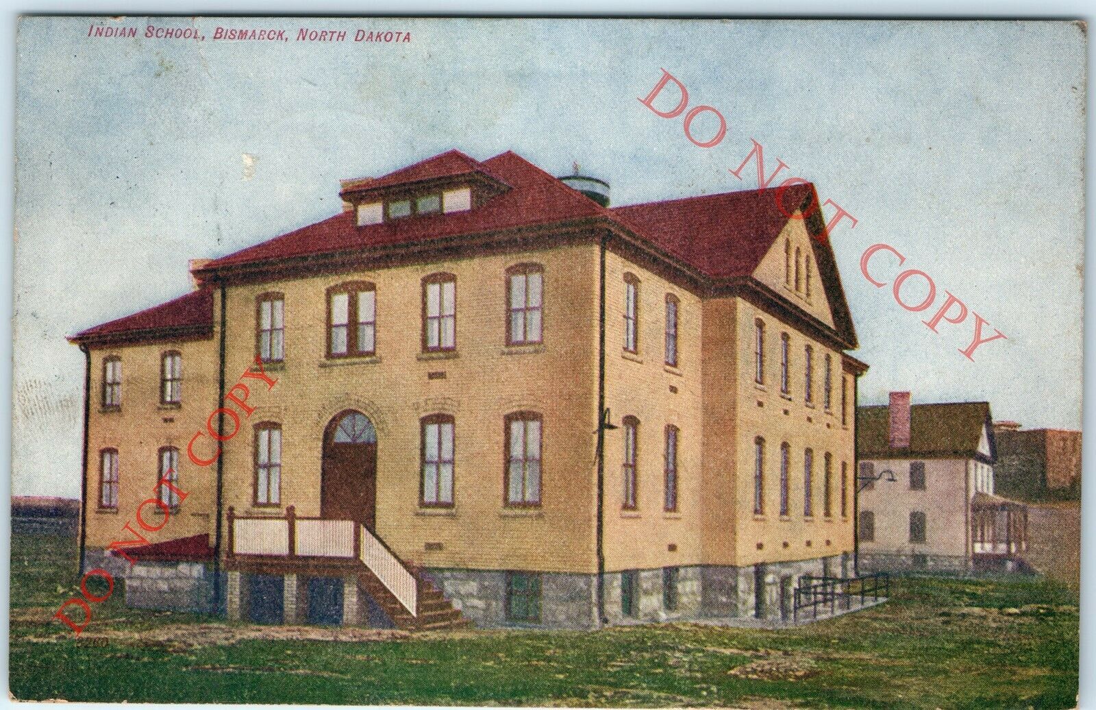 c1909 Bismarck, ND Indian Boarding School Image Assimilation Fraine ...