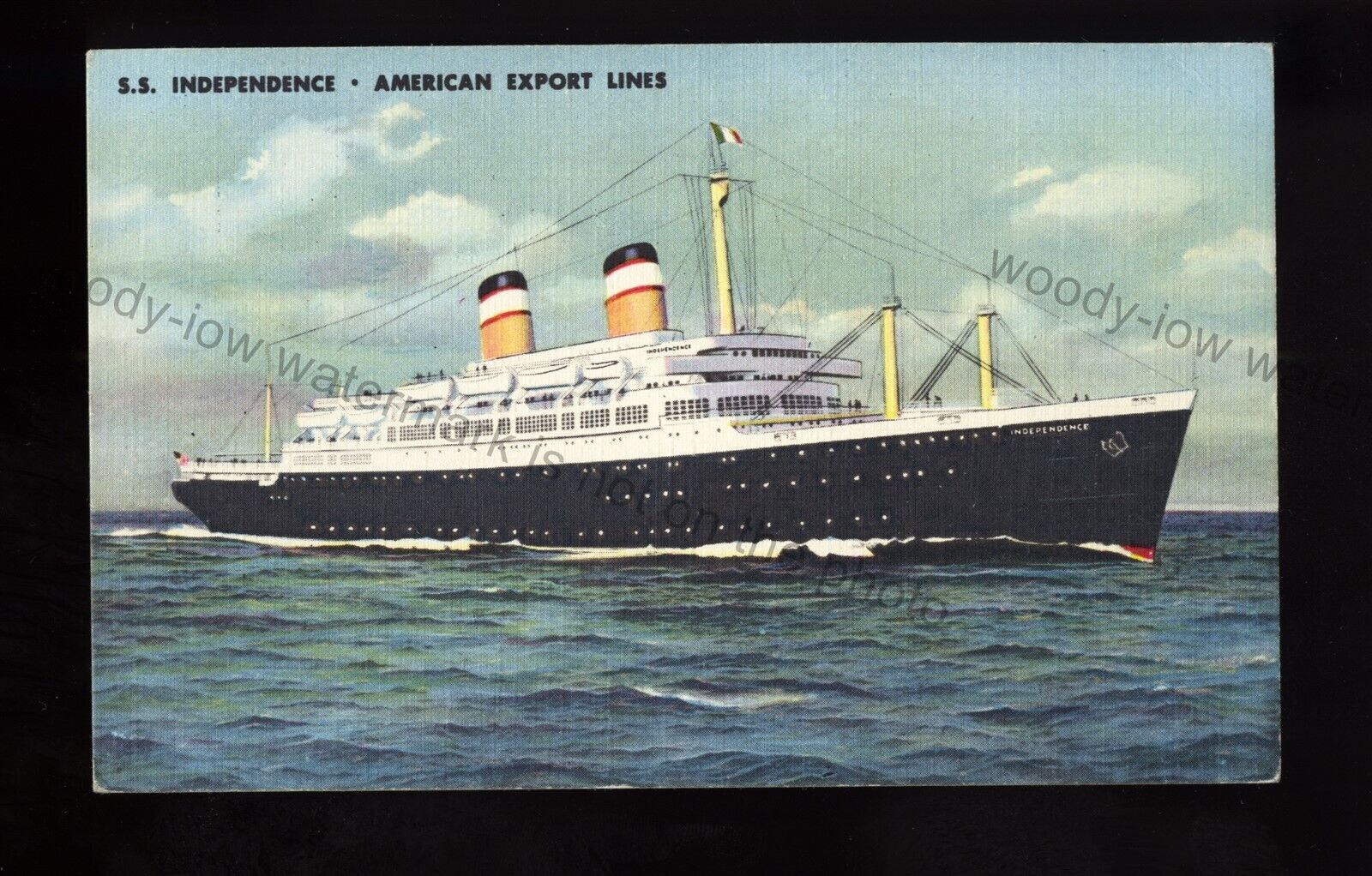 LS4072 - American Export Lines Liner - Independence - Artist - U/K ...
