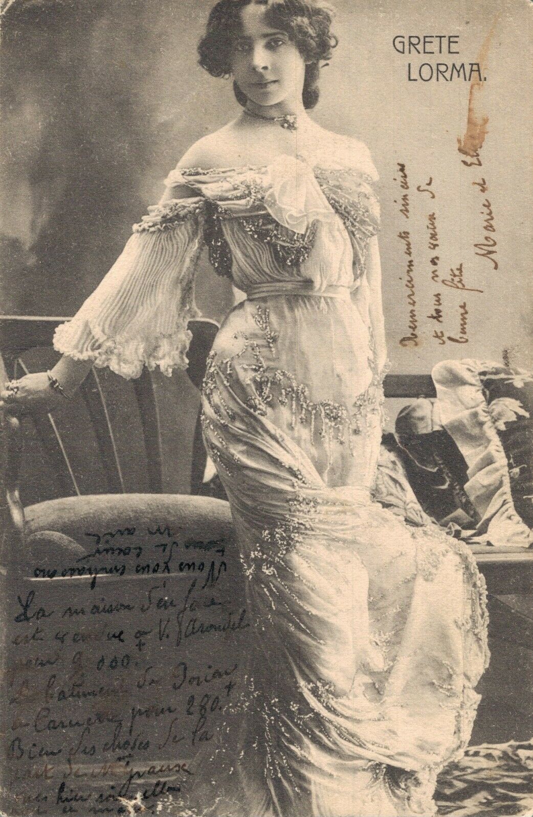 Victorian Attractive Lady Grete Lorma Vintage Postcard 03.56 | Other ...