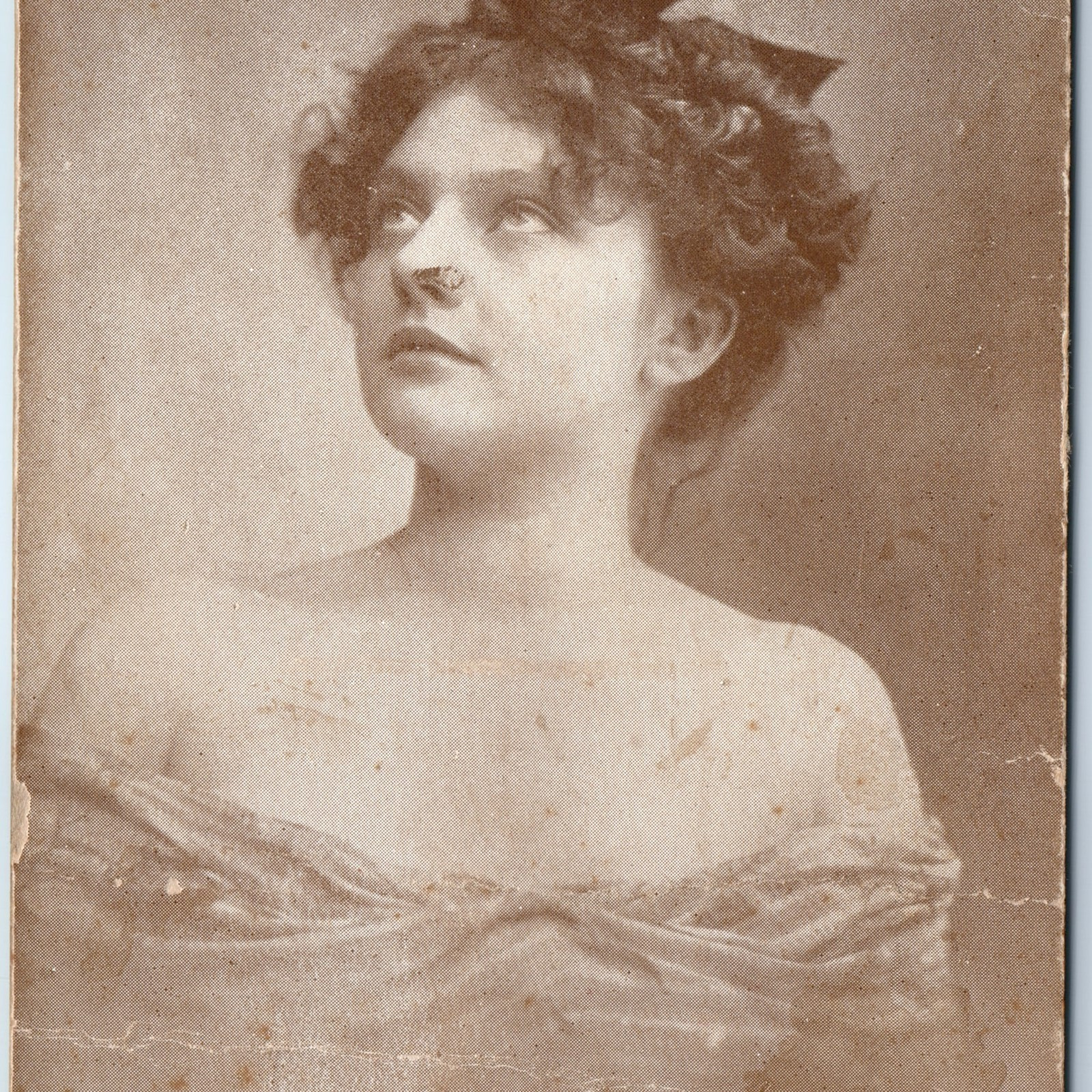 c1910s Cute Girl "Innocence" Risque Seductive Young Lady Submissive ...