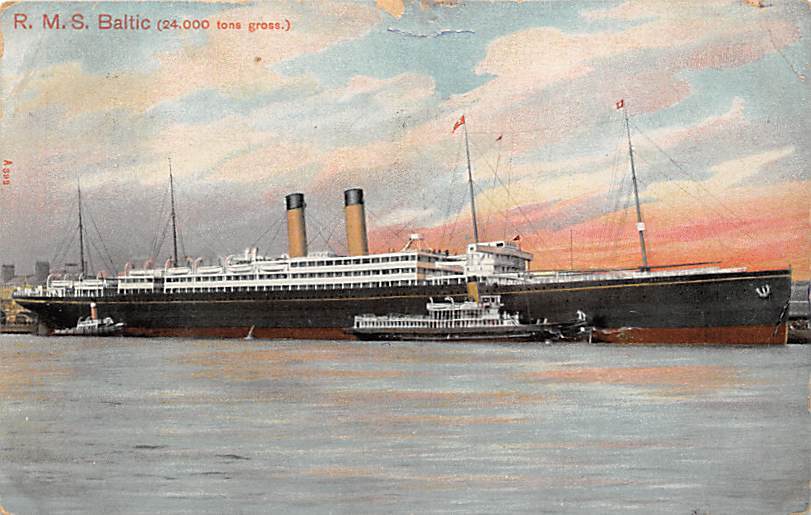 SS Baltic White Star Line 1910 | Topics - Other, Postcard / HipPostcard