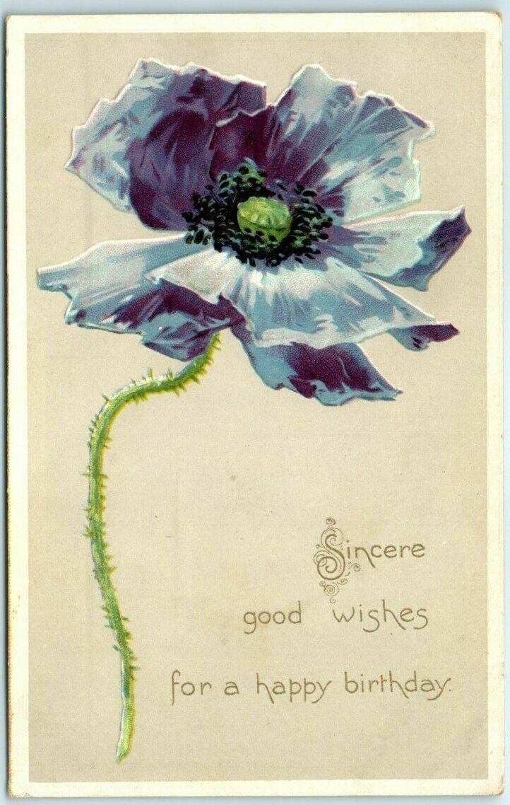 Postcard - Sincere good wishes for a happy birthday - Greeting Card ...
