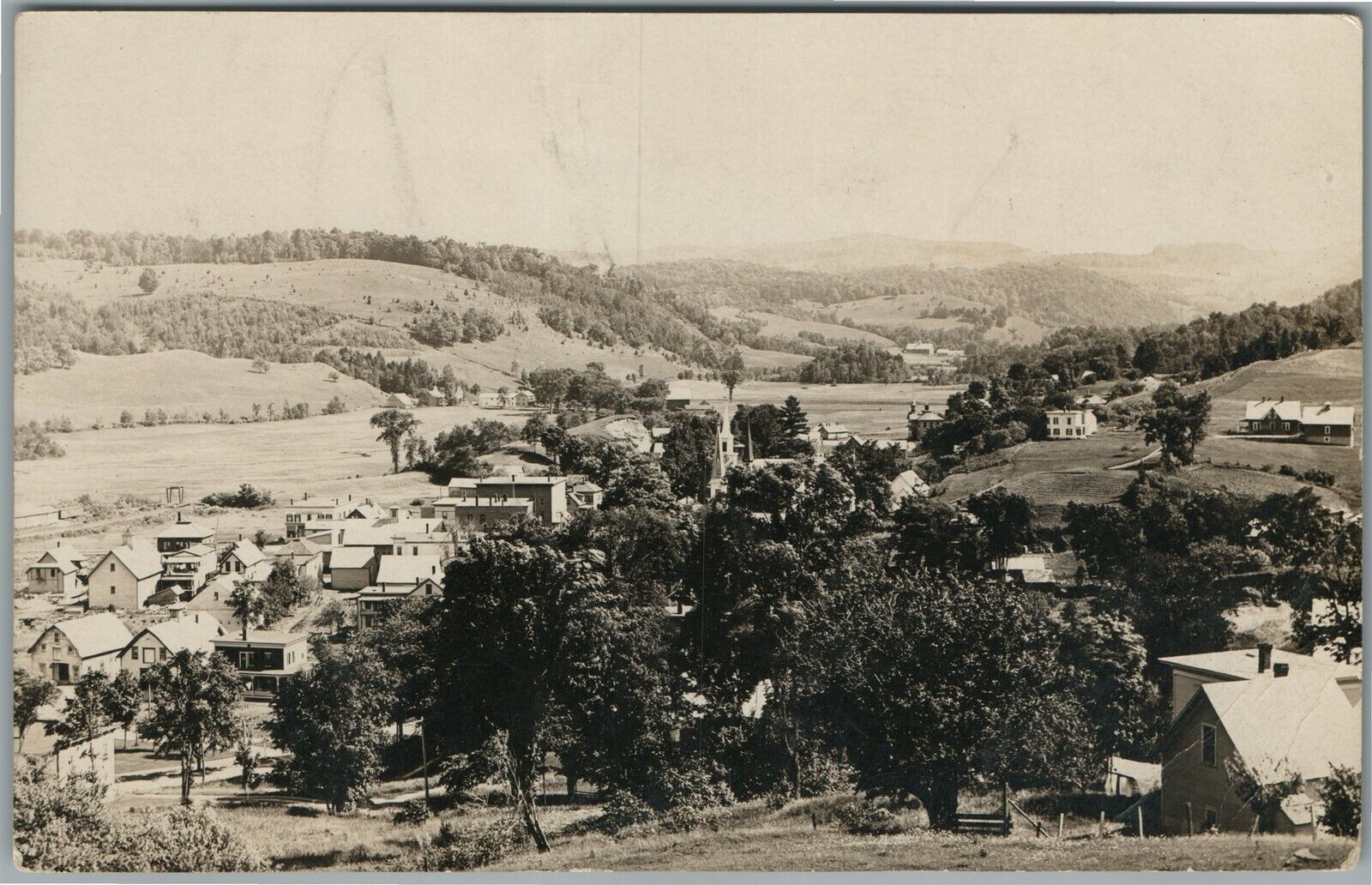 Williamstown VT Birds EYE View 1909 Antique Real Photo Postcard Rppc ...