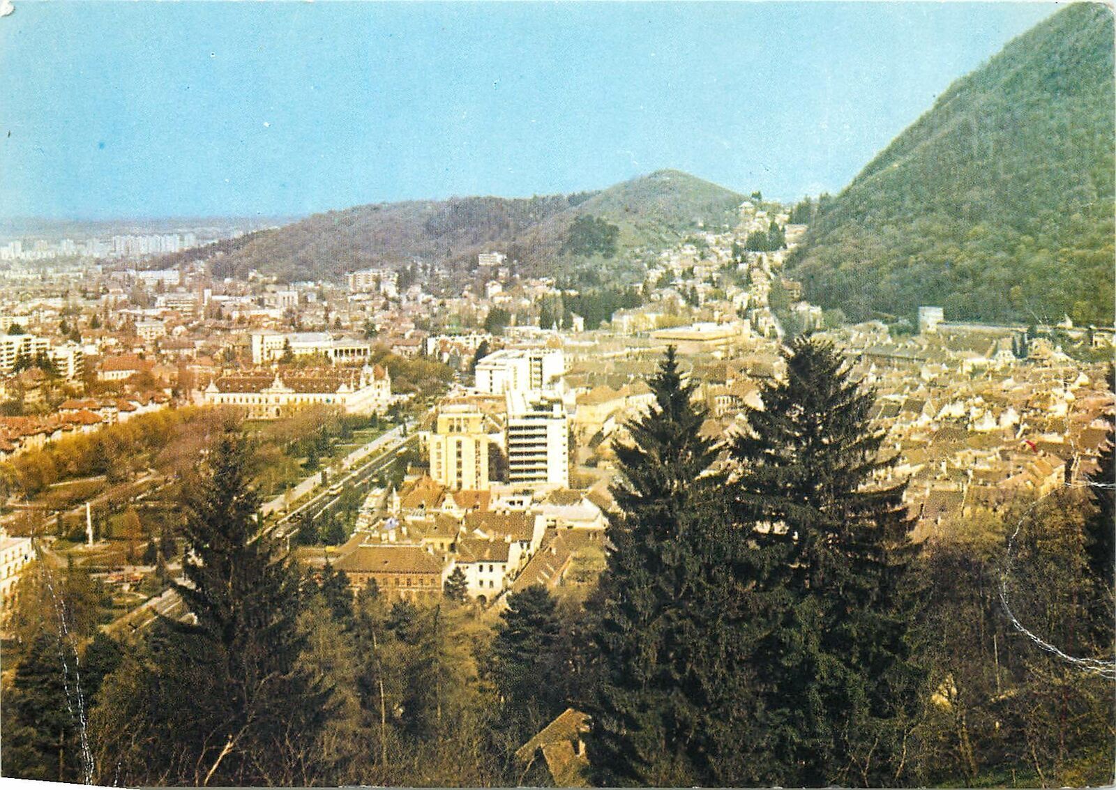 Romania aspect general din Brasov carte postala 1986 | Europe - East ...