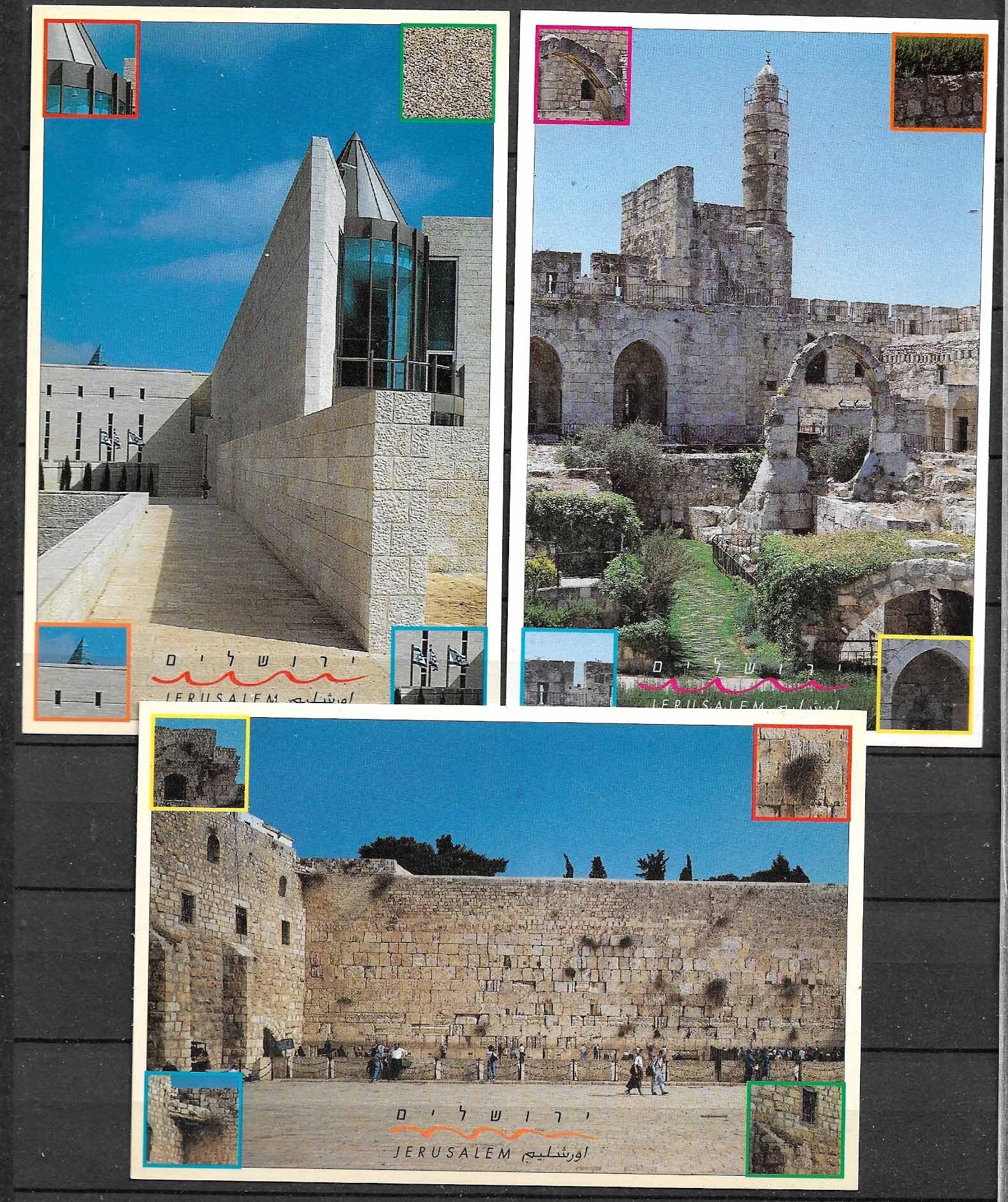 Israel Stamps. SET Complete of Postcards "Tourism. Cities Part 5". 1995 ...