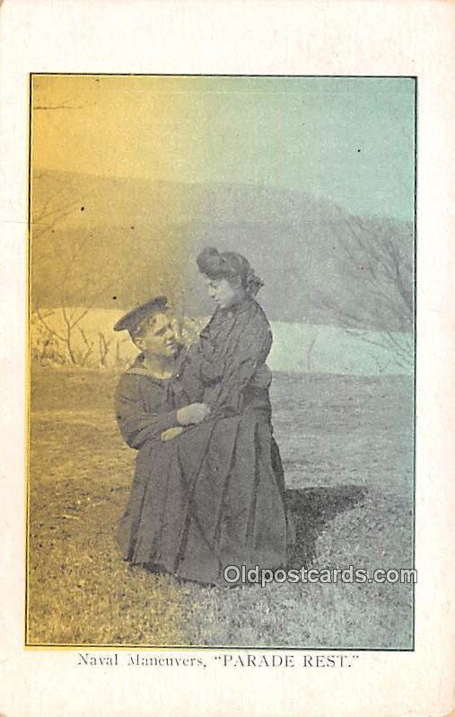 Naval Maneuvers, Parade Rest Military Comic Unused | Topics - Cartoons ...