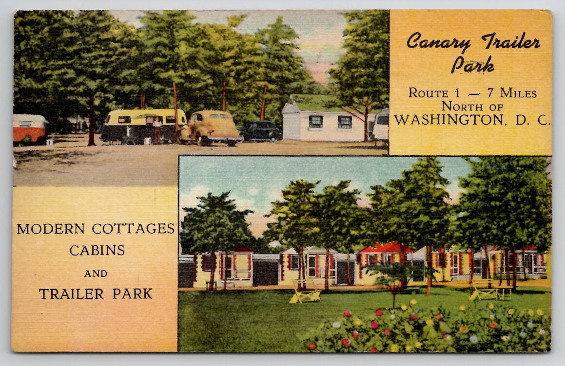 Berwyn MD Canary Trailer Park and Cabins North of Washington DC ...