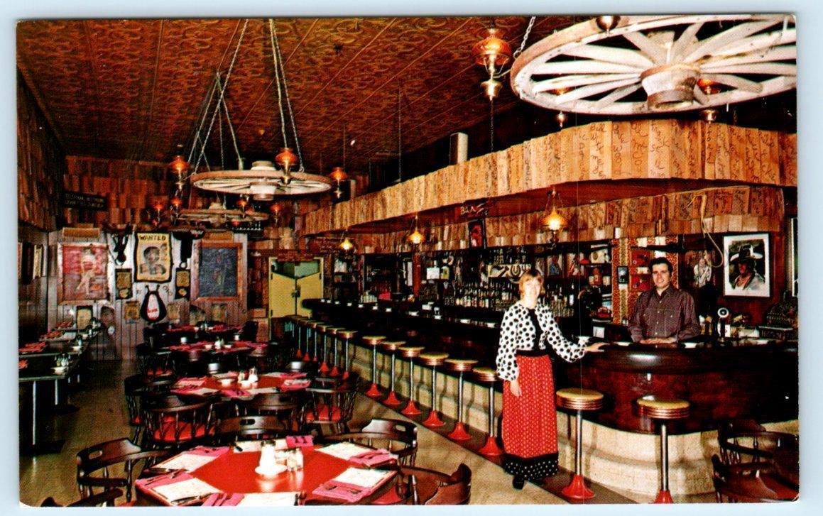 OURAY, Colorado CO~ George & Eleanor THE OUTLAW BAR Restaurant c1960s ...
