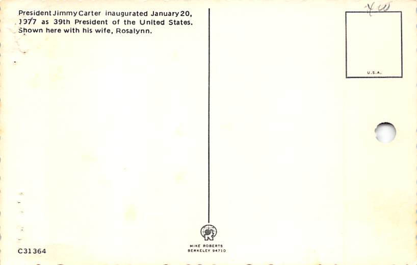 President Jimmy Carter inaugurated January 20, 1977 as 39th president ...