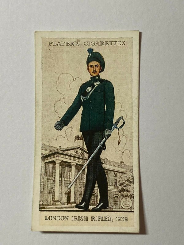 Cigarette Card - Player Uniforms Territorial Army #46 London Irish ...