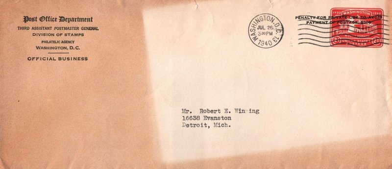 Vintage Official Stationery Official Business Third Assistant ...