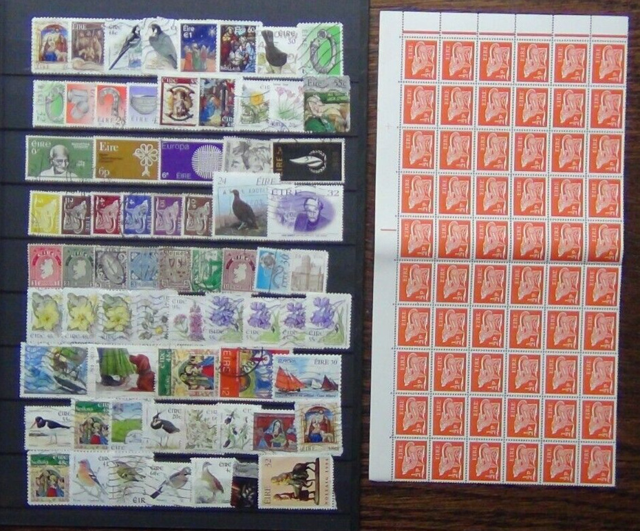 Ireland 1968 1/2d block x 60 MNH Definitive & Commemoratives Used ...