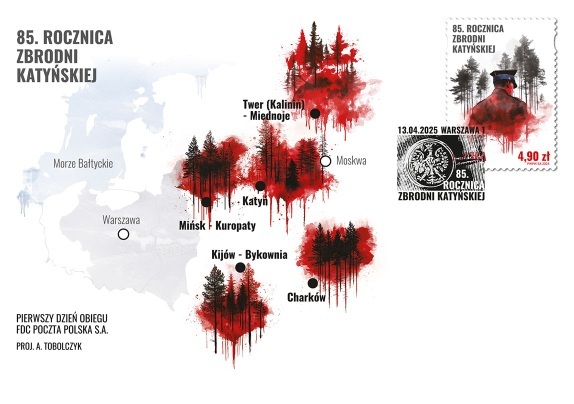 Poland 2025 FDC Stamps Katyn Massacre Russians World War II Forest ...