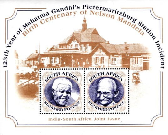 South Africa - 2018 Nelson Mandela Mahatma Gandhi Joint Issue India MNH ...