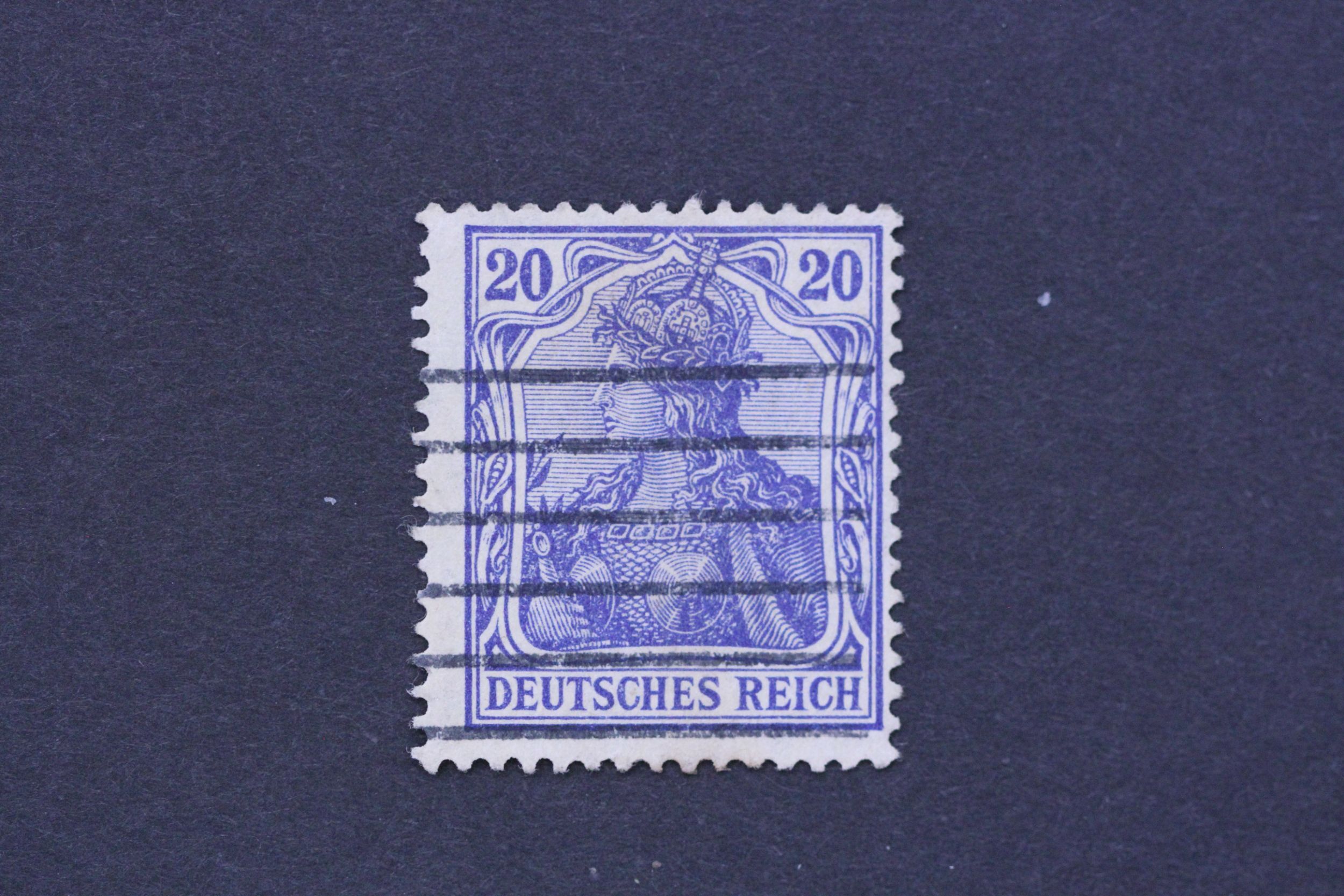 Germany Scott # 84c Denomination 20pf 1918-01-01 blue violet Watermark ...