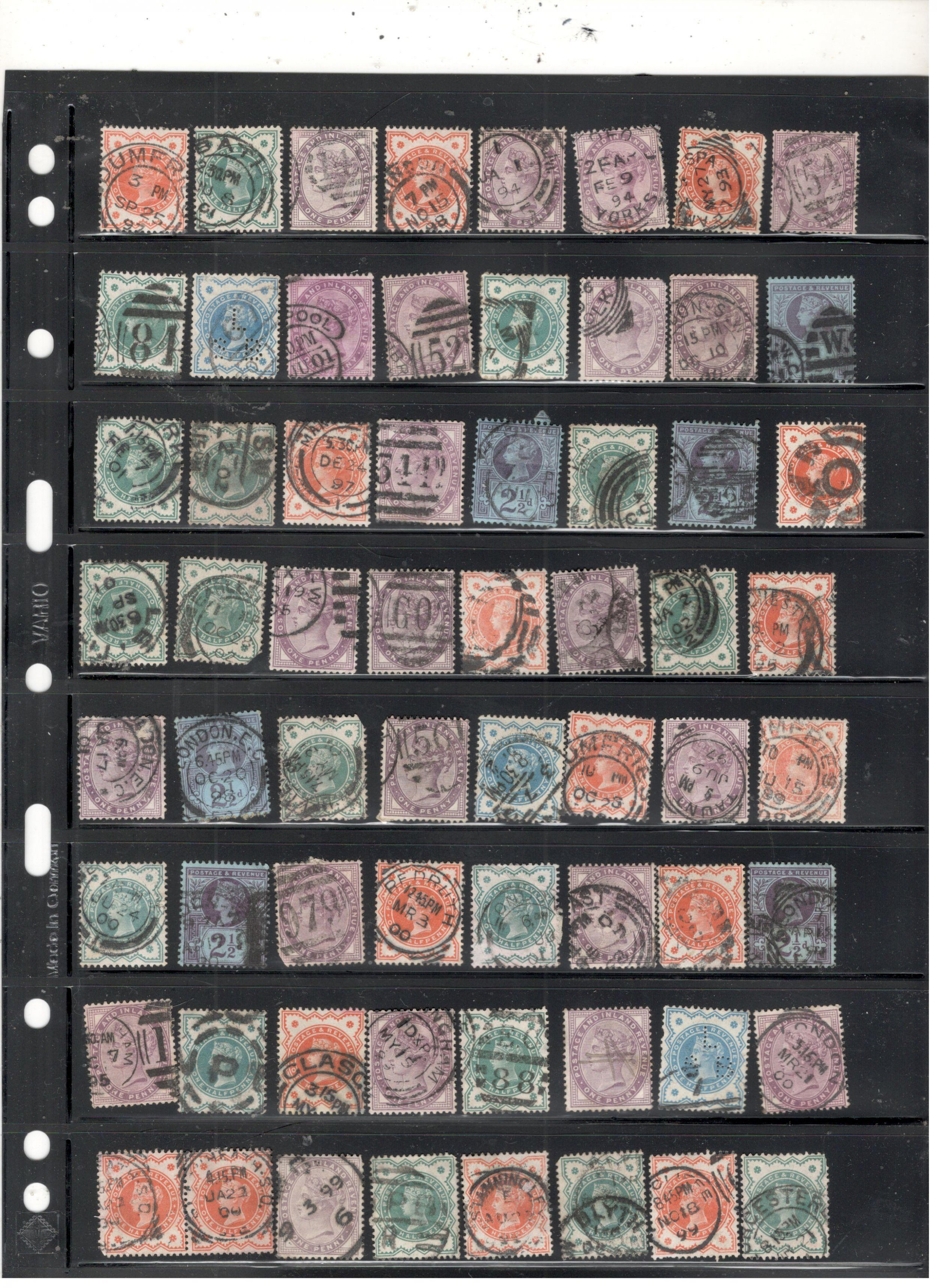 Great Britain 1800'S Collection | Great Britain, General Issue Stamp ...