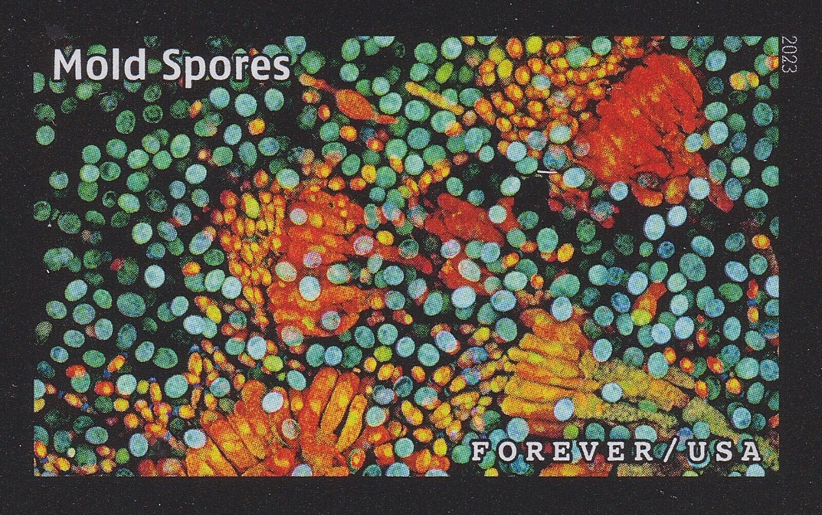 US 5802al Life Magnified Mold Spores imperf NDC single MNH 2023 ...