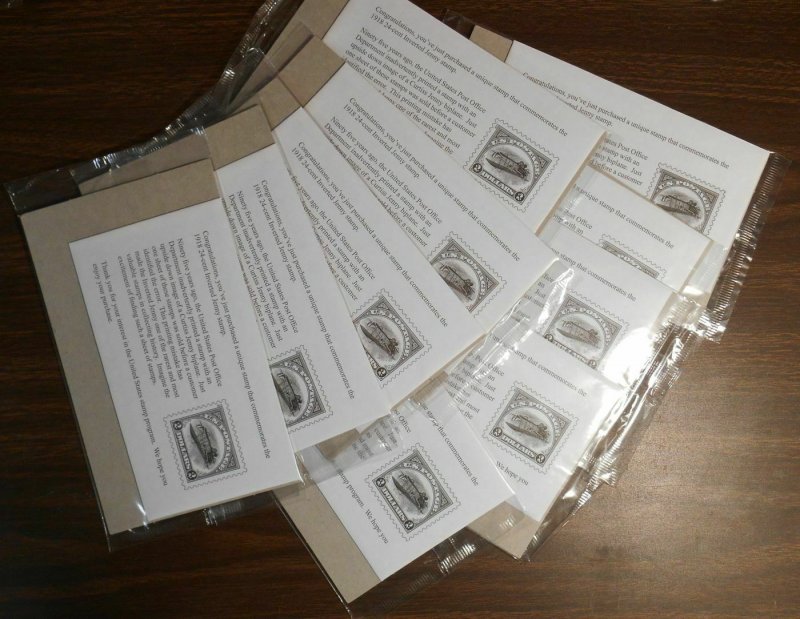 2013 Inverted Jenny sheet sealed UNOPENED original packaging, lot of 10 ...