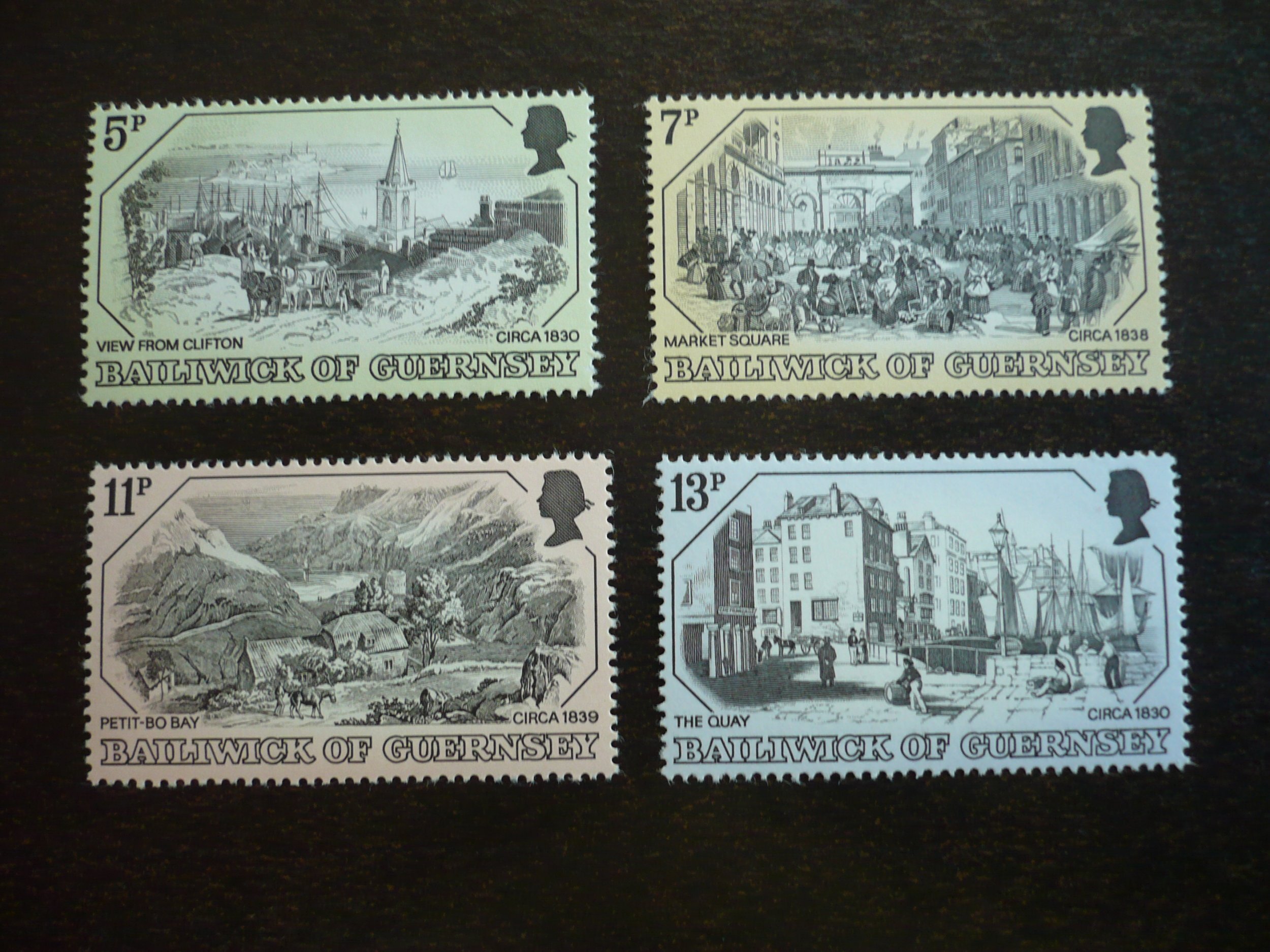 Stamps - Guernsey - Scott# 157-160 - Mint Never Hinged Set of 4 Stamps ...