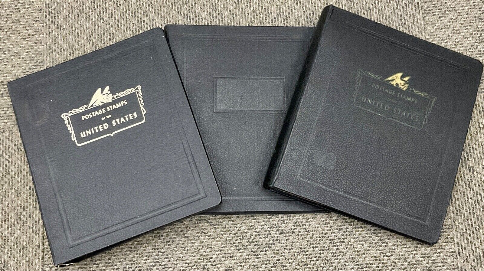 3 Used White Ace United States Stamp 3 Ring Album Binders ...