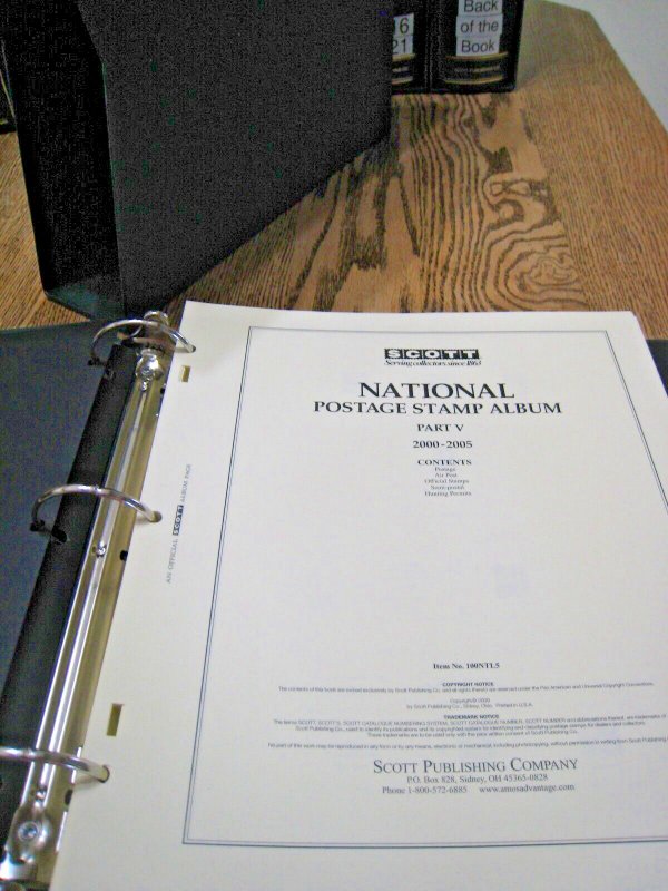 Scott's National Postage Stamp Album - 6 Binders & Slipcases - Used ...