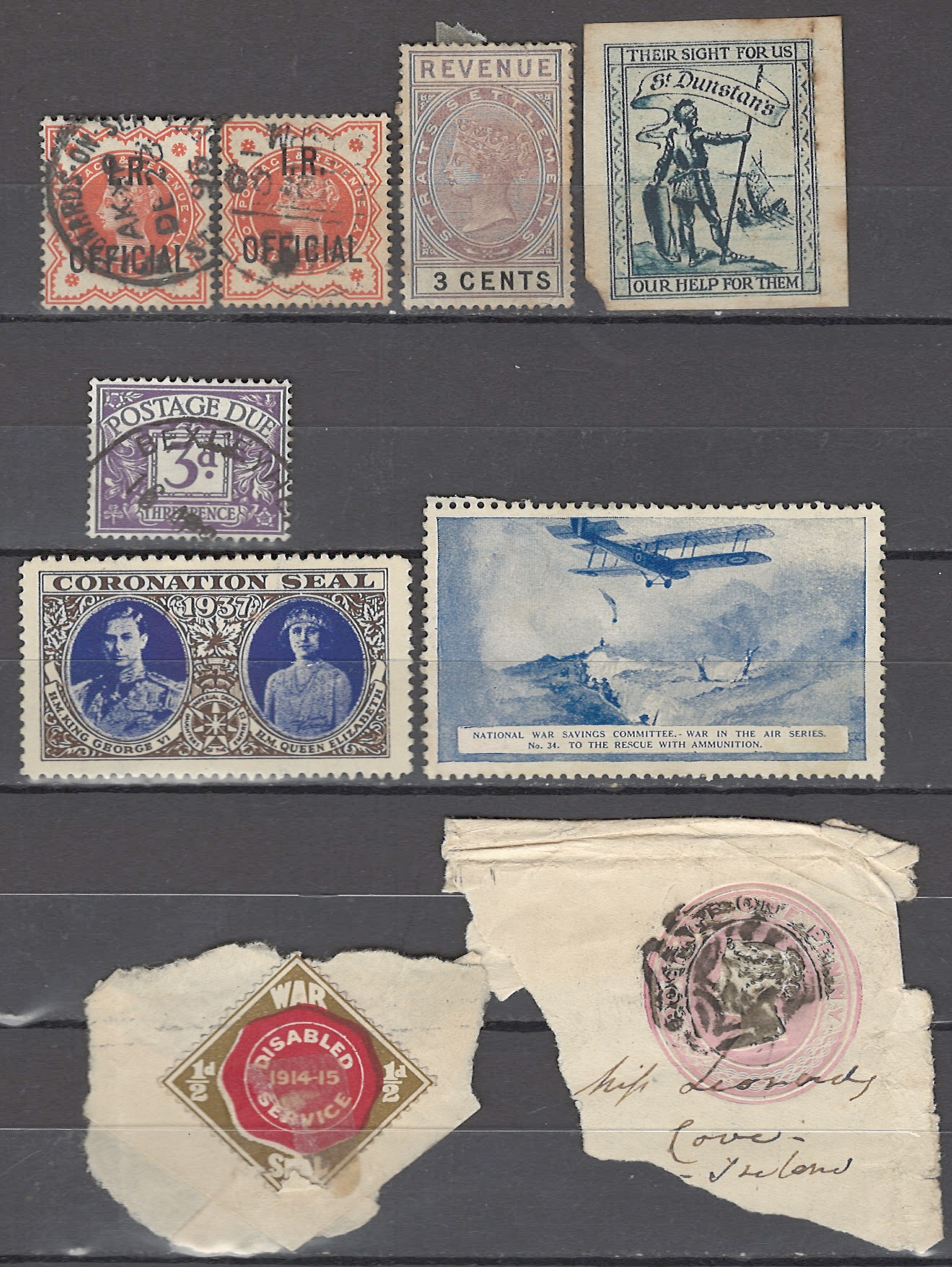COLLECTION LOT OF #1047 GREAT BRITAIN 9 BOB STAMPS 1888+ CLEARANCE ...