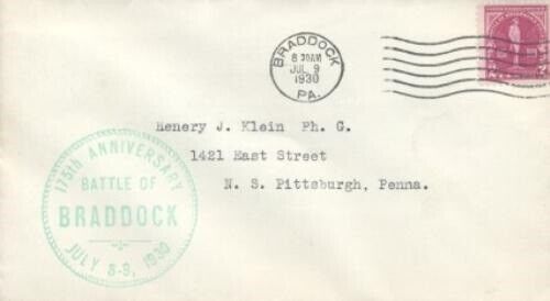 688 2c BRADDOCK'S FIELD - 1st Braddock PA CofC | United States, General ...