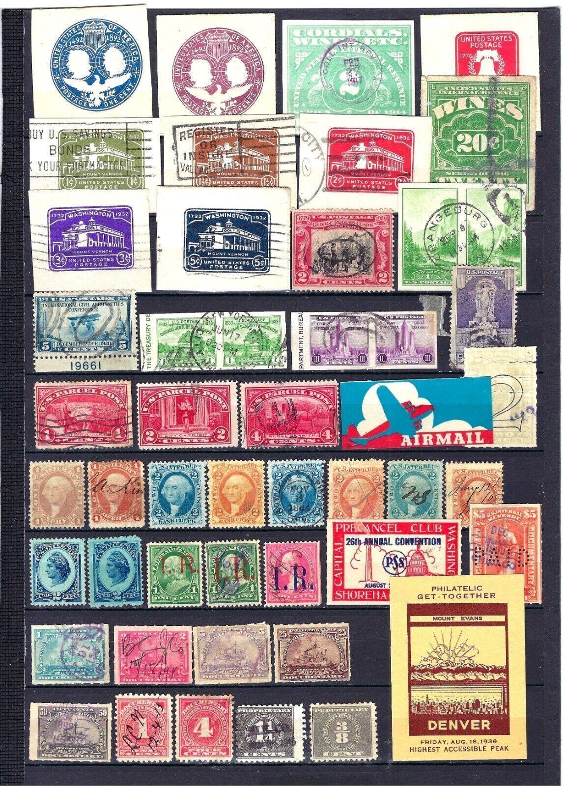 US STAMPS:: Nice Vintage US Old Stamp Collection, see scan | United ...