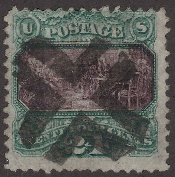 US Scott # 120 24c Declaration of Independence Perfectly Struck Fancy ...