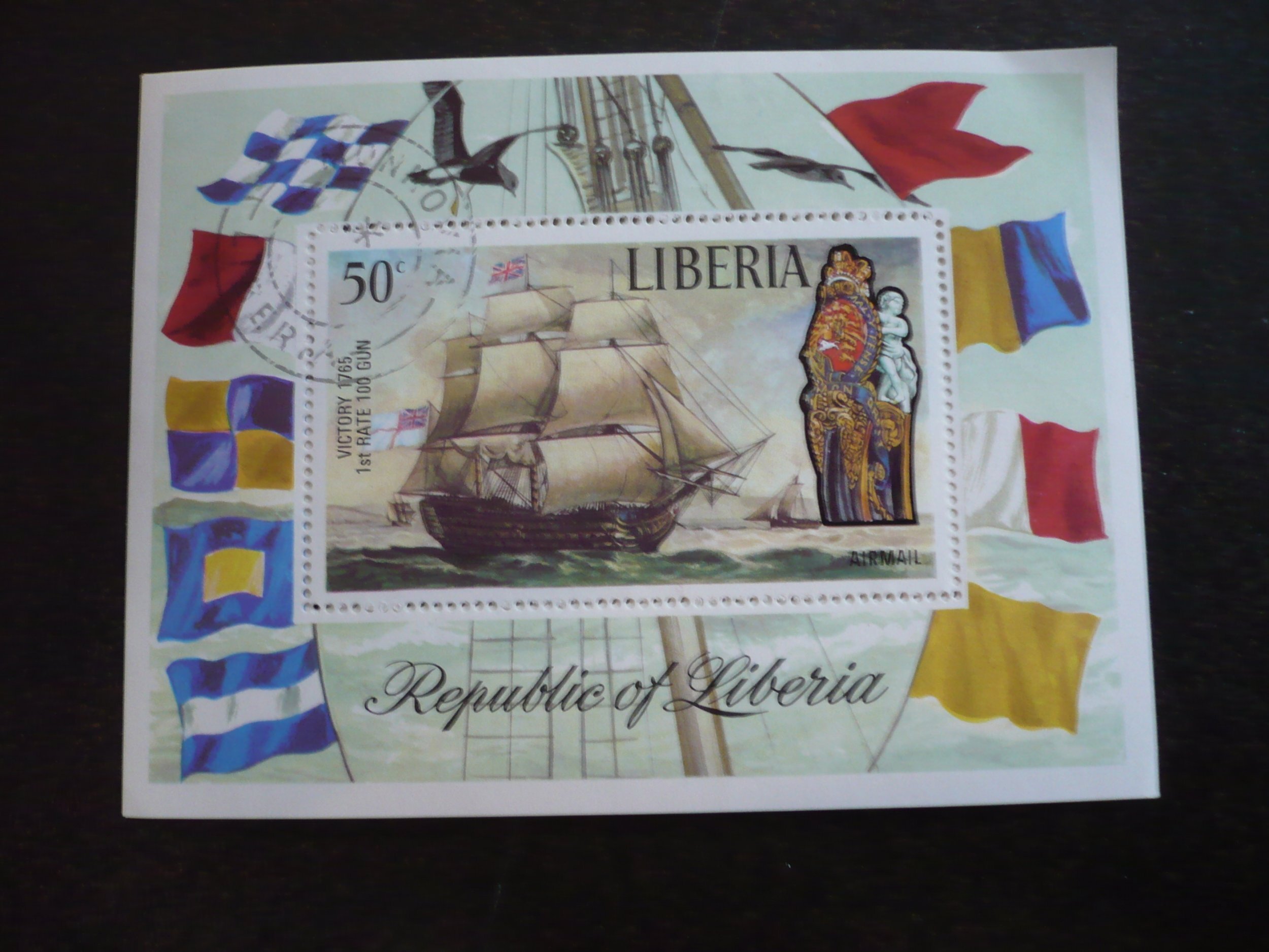 Stamps - Liberia - Scott# C194 - CTO Souvenir Sheet | Africa - Liberia ...