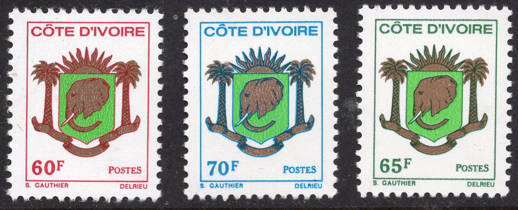 Ivory Coast Scott 380-382 | Africa - Ivory Coast, General Issue Stamp ...