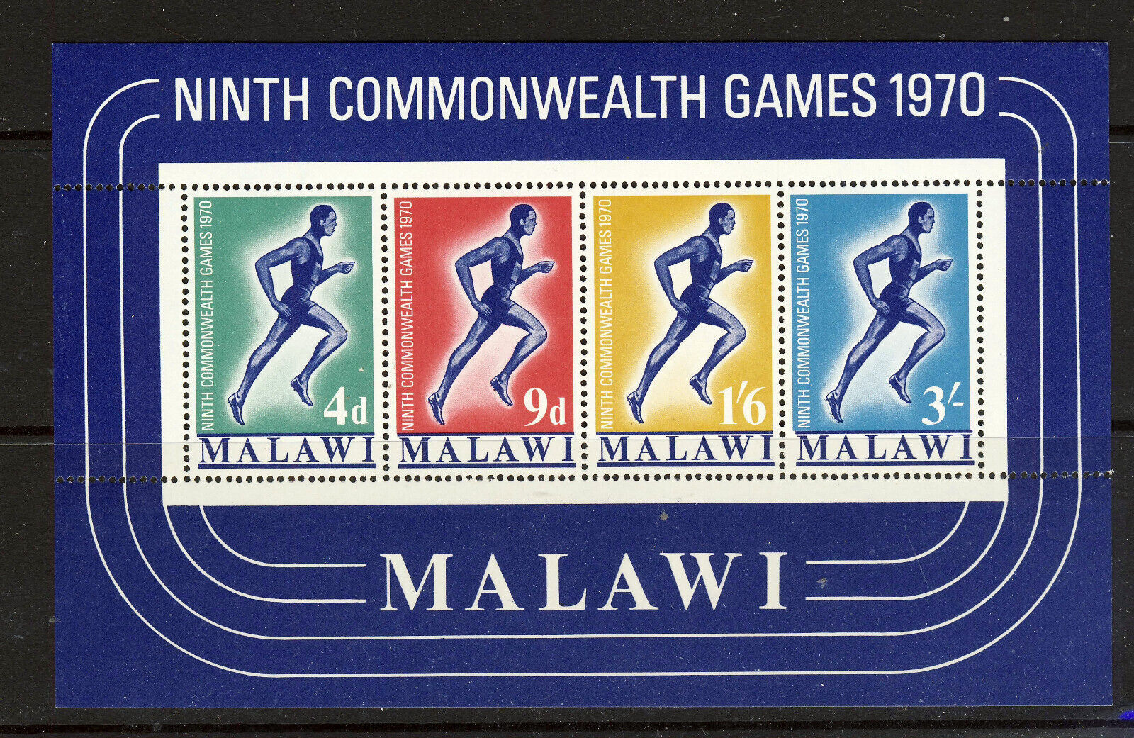 MALAWI 1970 The 9th. Commonwealth Games Edinburgh Set Minisheet SG MS ...