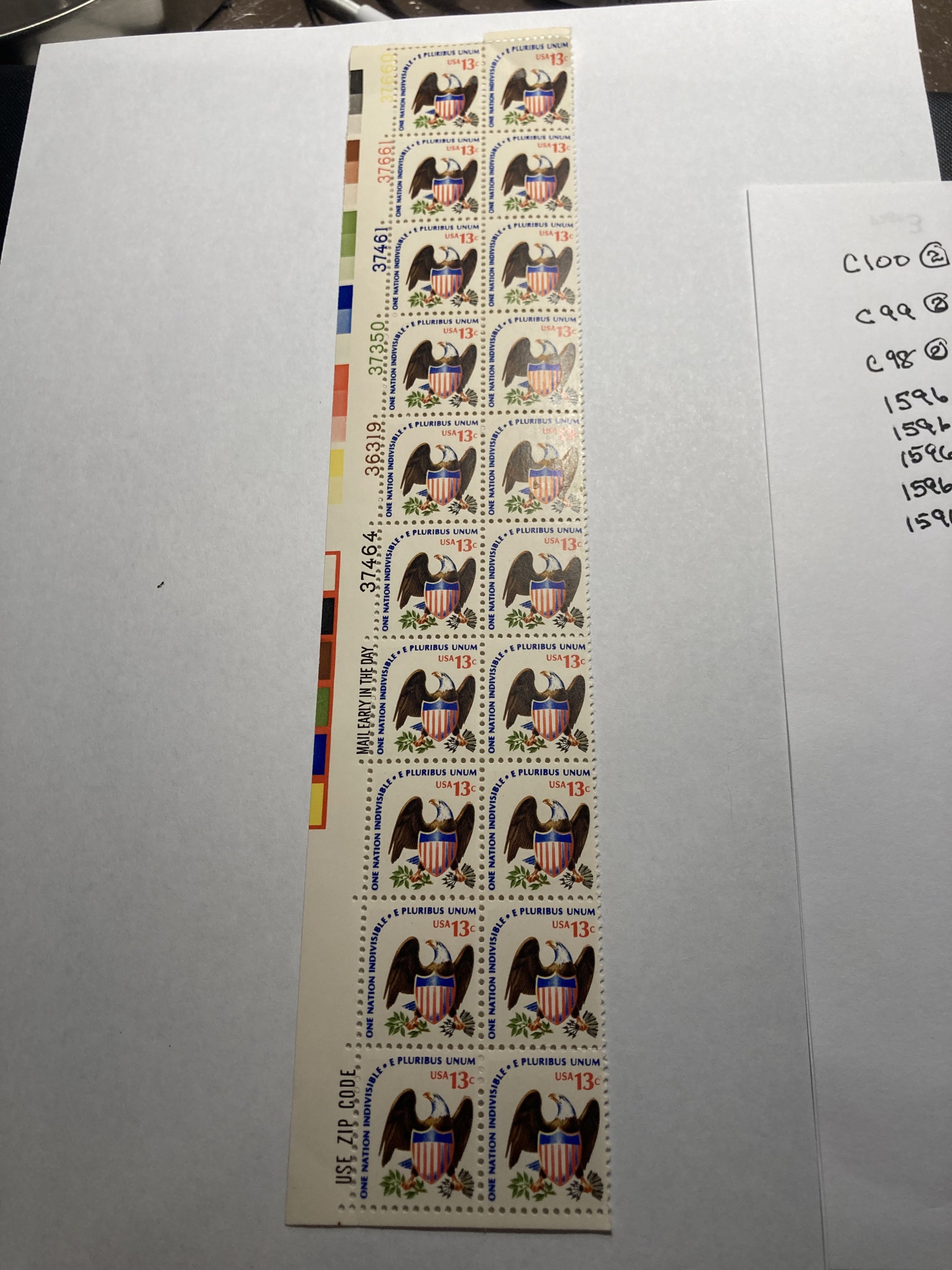 Scott 1596 From UL sheet 2 columns 20 stamps M NH OG ach | United ...