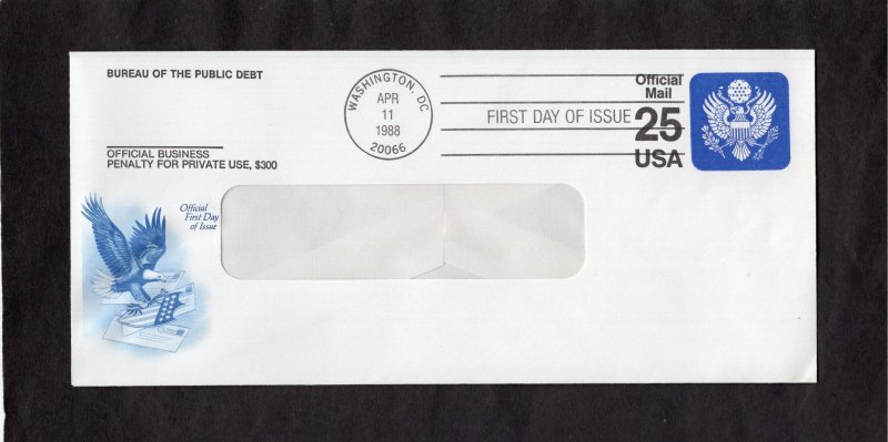 UO78 Official Mail, FDC ArtCraft window envelope | United States ...