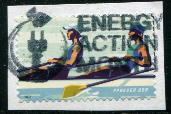 5696 US (58c) Women's Rowing SA, used on paper | United States, General ...
